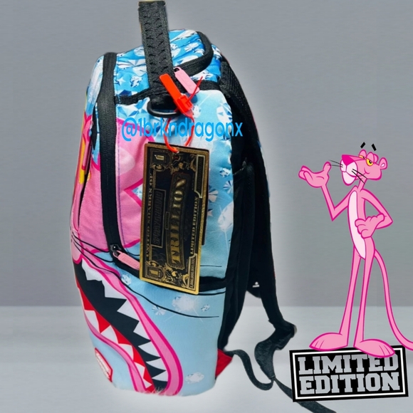 Sprayground | Bags | Nwt Pink Panther Waterproof Backpack Bubblegum ...
